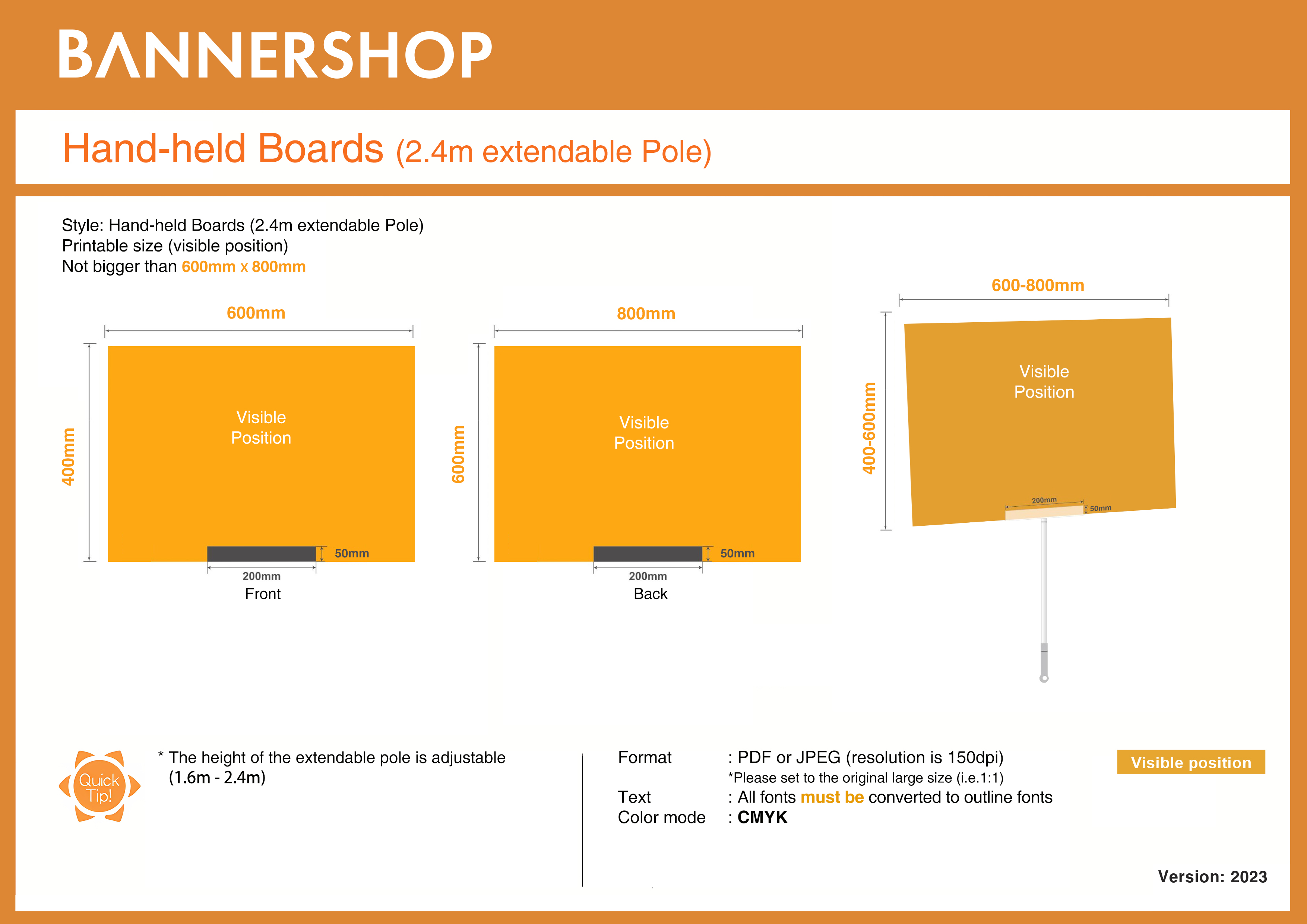 Handheld board|Light, eye-catching and flexible|One Stop Digital ...